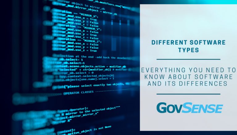 Different Software Types - GovSense